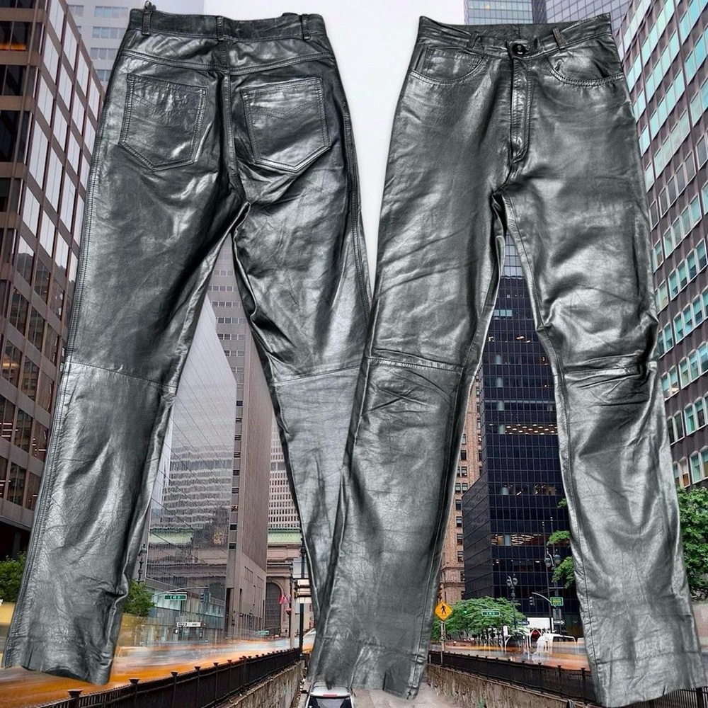 Vintage Designer Leather Pants - Gem
